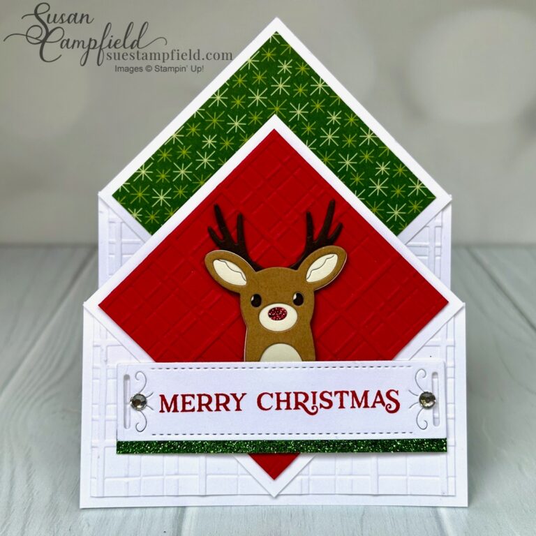 Diamond Stepper Cards - Three Ways! - Suestampfield