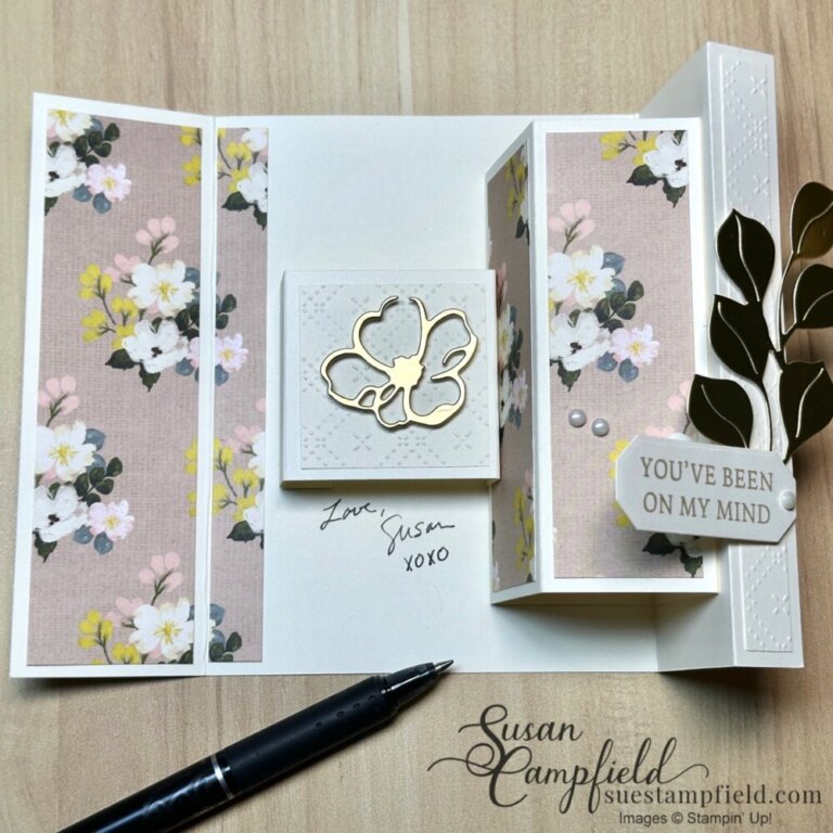 Tuck & Reveal Fun Fold Card | November Crafternoon 2025 - Suestampfield